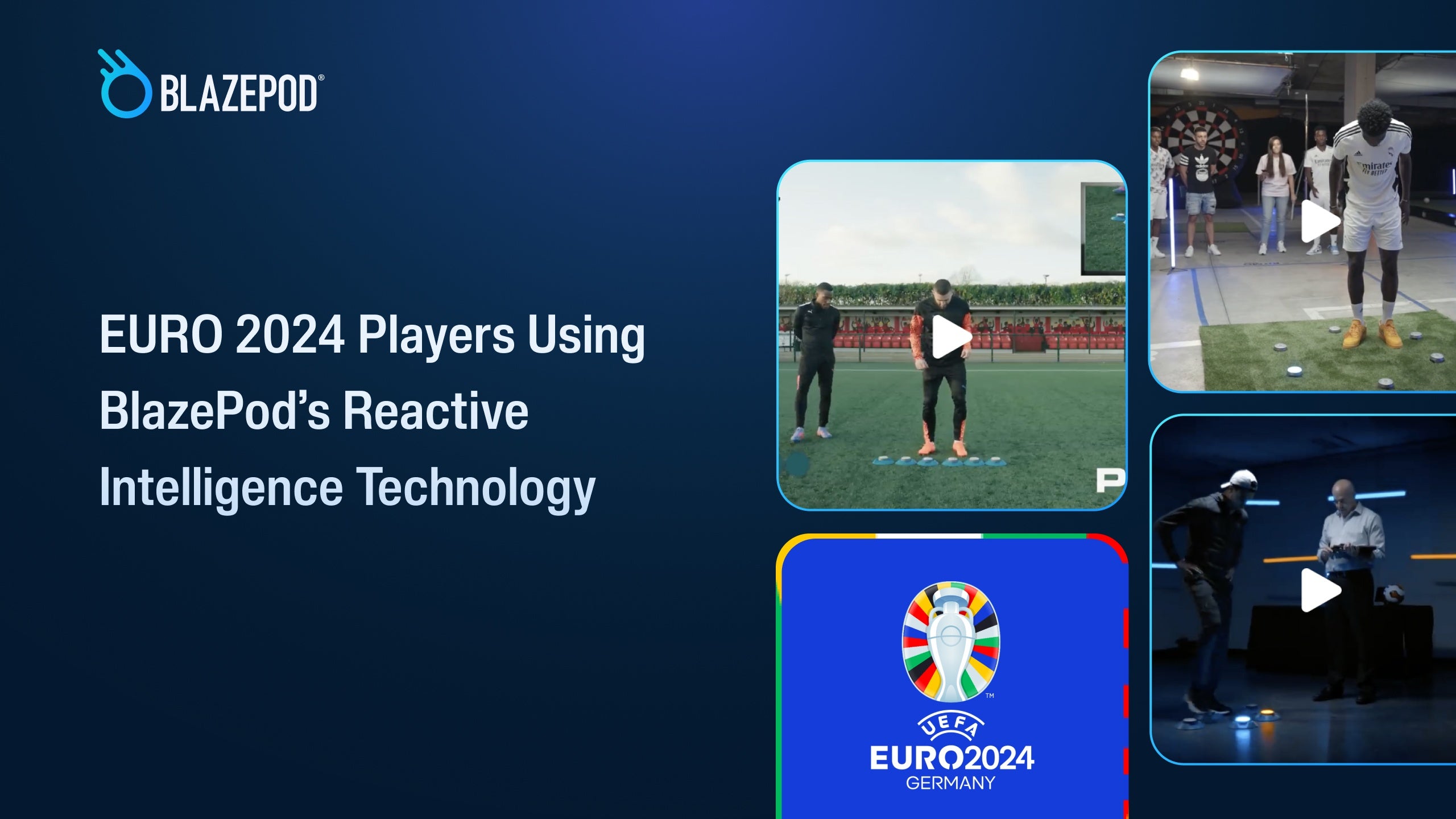 EURO 2024 players using BlazePod’s Reactive Intelligence Technology